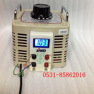 三科单相全铜液晶款调压器3000VA输入220V TDGC2-3KVA可调0-300V