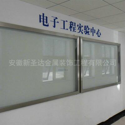 交公车站站台宣传栏滚IVD栏动立式户校外宣传栏园文化宣传灯箱