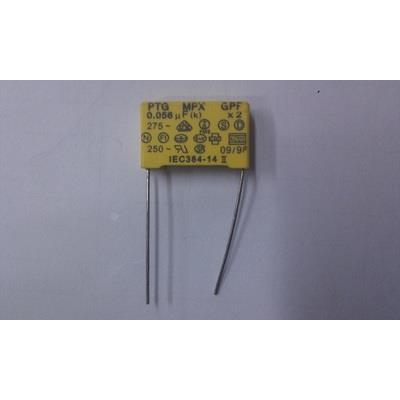 全新 安规电容 X2 方块电容 275V 563 275V 0.056UF 脚距15MM