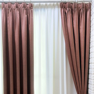 80%电遮光雕素色成品窗帘13203-06阳台轻柔滤光