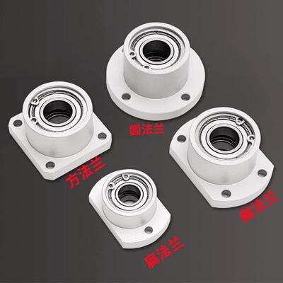 轴承座组件带座轴承轴承支座带扣环双轴承座圆法兰BGRB轴承支撑座