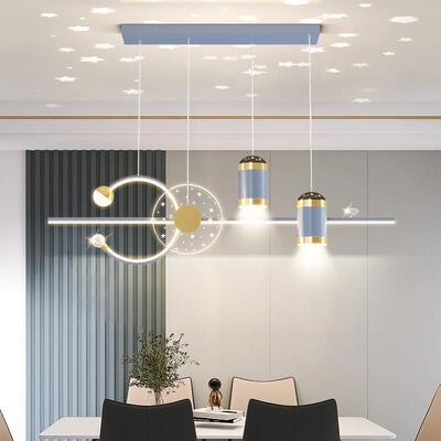 餐厅灯简约现代极简个性创意餐厅吊灯吧台灯饭厅家用大气led灯具