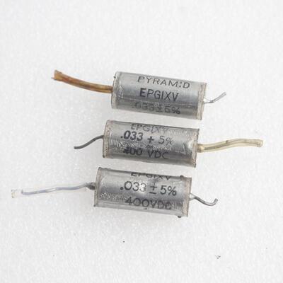 美国拆机PYRAMID 0.033uf400V古德曼0.25uf胆机油浸吉他无极电容