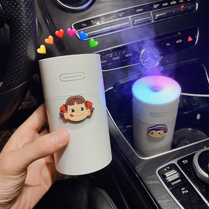 车载加湿器空气净化器气氛灯雾化除G异味汽车用喷雾机氧吧可爱