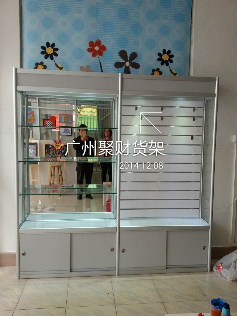 冲孔板展示柜/精品玻璃珠宝货架A/精品数码配件展柜/饰品挂件展柜