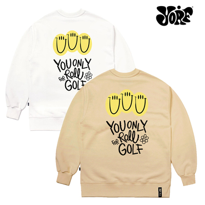 YORF GOLF 24SS高尔夫圆领长袖卫衣秋冬宽松套头衫