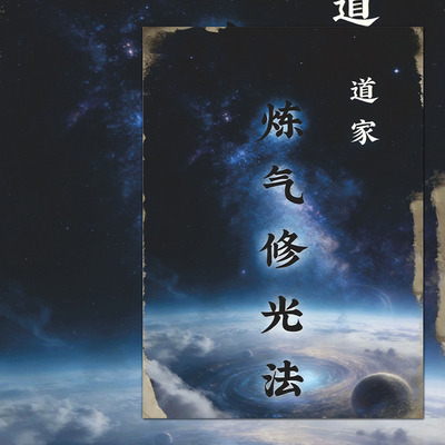 炼气修光法贴纸道家传统养生听息观光法修身养性凝神静气提升能量