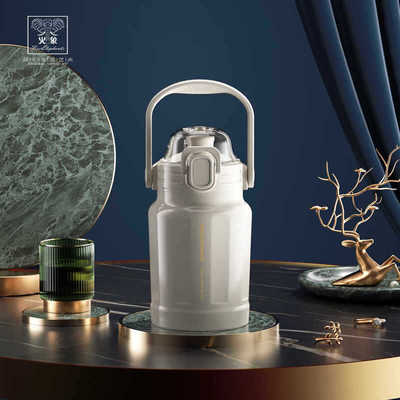 火象卡拉便携保温壶750ML透明弹跳盖内置吸管一杯双饮HXB-BW172