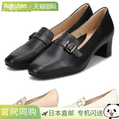 2E宽 Modello 女士系带乐福鞋高跟鞋办公室工作休闲优雅正式轻松