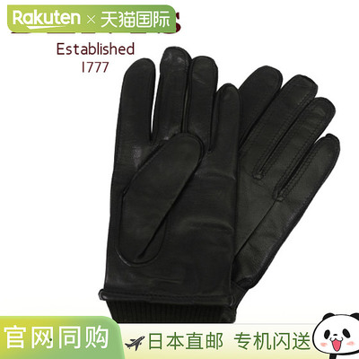 日本直邮Dents 男士皮手套防寒5-9018 黑色
