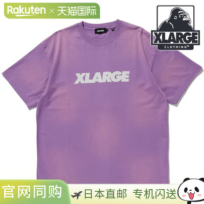 日本直邮XLARGE男士印花标准Logo短袖T恤 [101261011009 SS26] 印