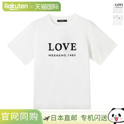 日本直邮Weekend Max Mara 女士圆领 T恤Agile 2615971061600 001
