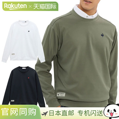 日本直邮Le Coq Sportif Daily 圆领剪裁缝制 LG6SSW01M 男士高尔