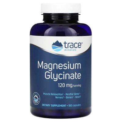 露那辛,Magnesium Glycinate, 120 mg, 90 Capsules