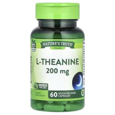 Nature's Truth,L-Theanine, 200 mg , 60 Quick Release Capsule