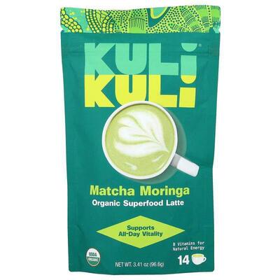 Kuli Kuli,有机 SuperFood 拿铁，抹茶辣木，3.41 盎司（96.6 克