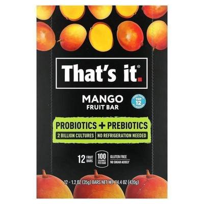 That's It,Prebiotics + Probiotics Fruit Bar, Blueberry