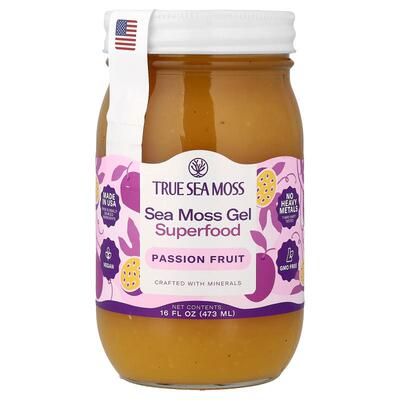True Sea Moss,Sea Moss Gel Superfood, Passion Fruit, 16 fl o