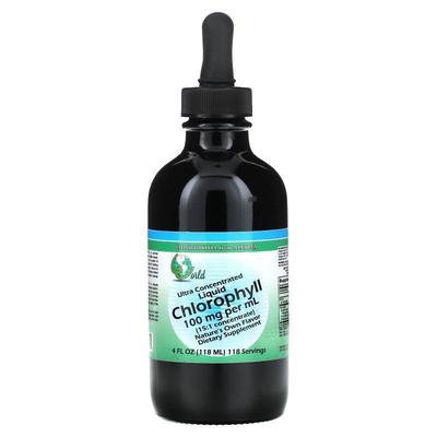 World Organic,Ultra Concentrated Liquid Chlorophyll, 100 mg