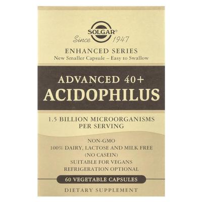 索尔加,Advanced 40+ Acidophilus，60 粒素食胶囊