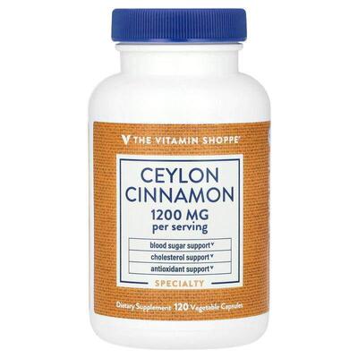 The Vitamin Shoppe,Ceylon Cinnamon, 1,200 mg, 120 Vegetable