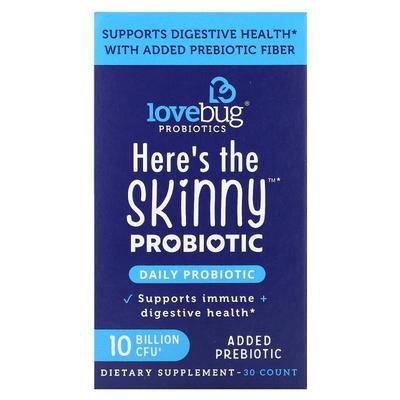 LoveBug Probiotics,Here's The Skinny 轻体益生菌，100 亿 CFU3