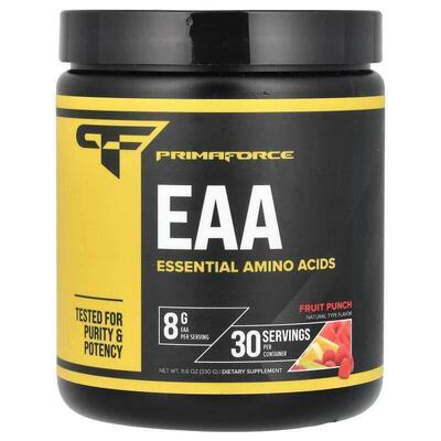 Primaforce,EAA, Essential Amino Acids, Fruit Punch, 11.6 oz