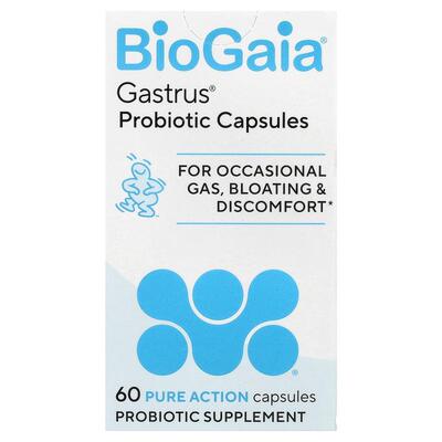 BioGaia,Gastrus® Probiotic Capsules, 60 Pure Action Capsules