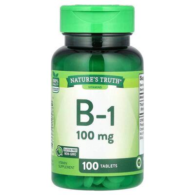 Nature's Truth,Vitamin B-1, 100 mg, 100 Tablets