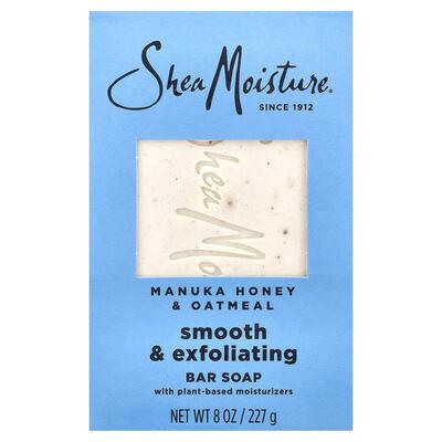 SheaMoisture,Smooth &amp; Exfoliating Bar Soap, Manuka H