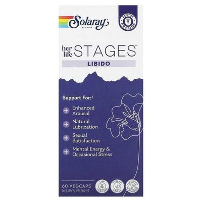 Solaray,Her Life Stages, Libido , 60 VegCaps
