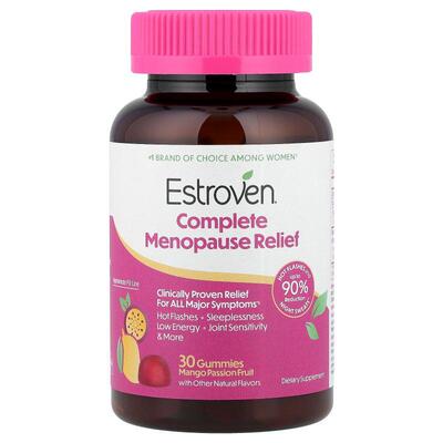 Estroven,Complete Menopause Relief Gummies, Mango Passion Fr