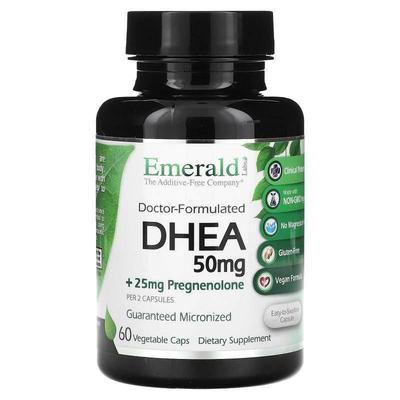 Emerald Laboratories,DHEA + Pregnenolone, 60 Vegetable Caps