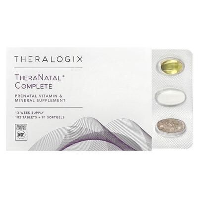 Theralogix,TheraNatal Complete, 182 Tablets + 91 Softgels