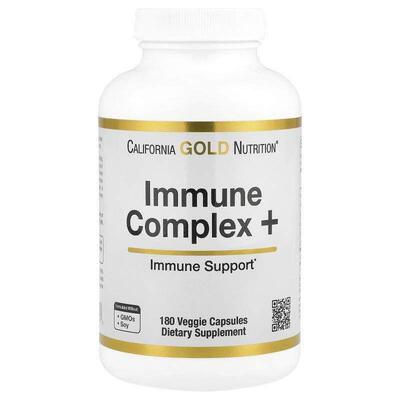 California Gold Nutrition,Immune Complex +, 180 Veggie Capsu