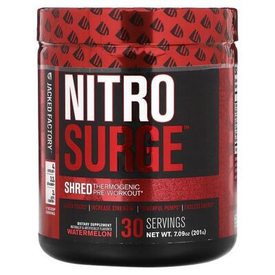 Jacked Factory,Nitro Surge, Shred Thermogenic Pre-Workout
