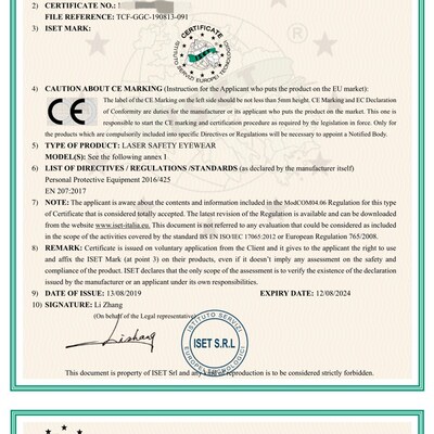 激光防护眼镜355nm532nm635nm650nm755nm808nm980Onm1064nm10600n