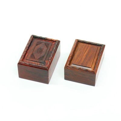 红木实木榫卯玉器小木盒红酸枝首饰盒G玉佩戒指耳环收纳盒木制盒