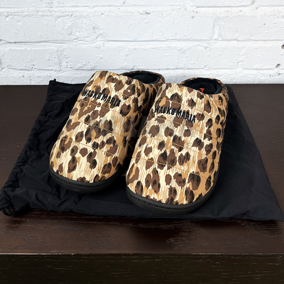 WACKOMARIA豹纹联名保暖拖鞋