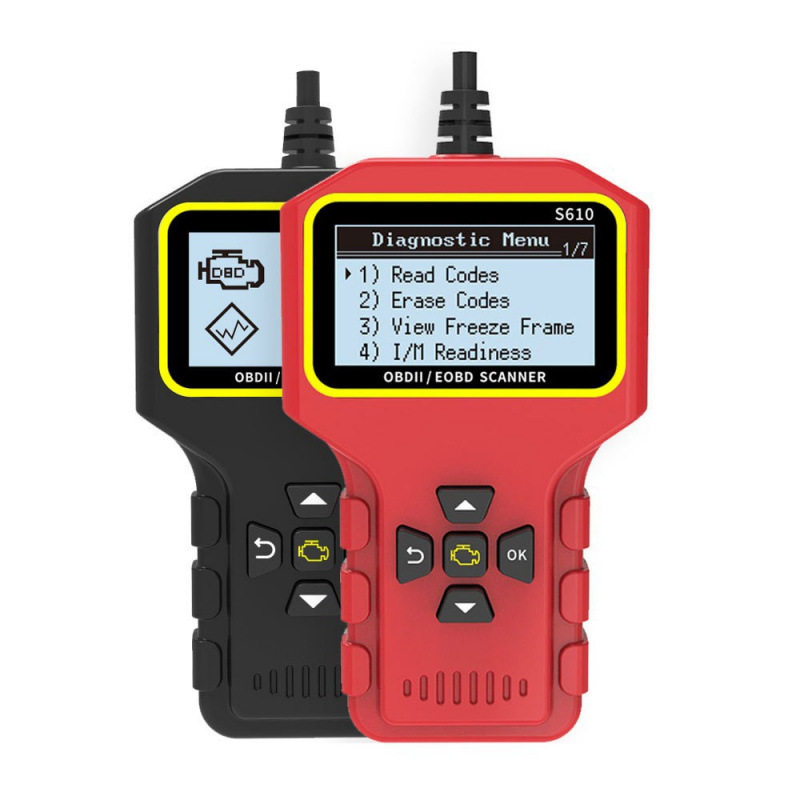 OBD汽车故障诊断仪S610 发动机清除故障代码柴汽通用检测仪工具