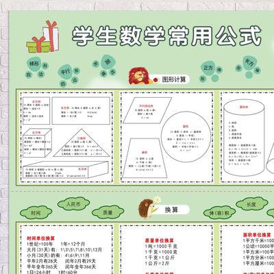 小学生大九九乘法口诀背诵表墙贴