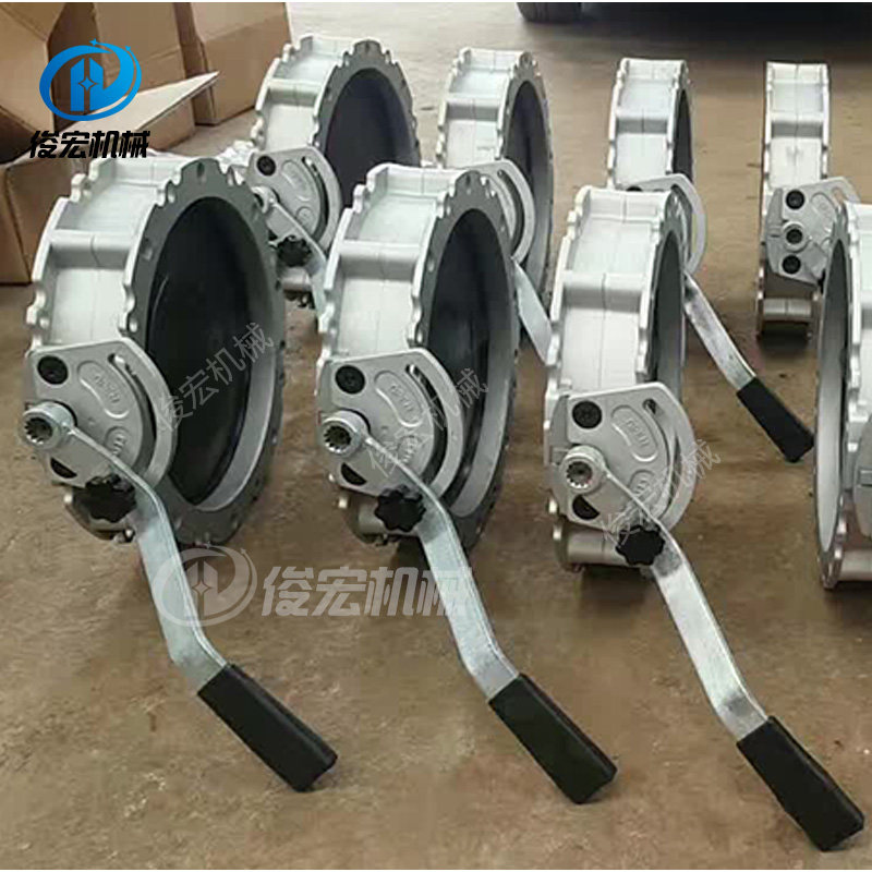 铝合金手动蝶阀铝蝶阀粉n体蝶阀手柄蝶阀dn100/150/200/250/300