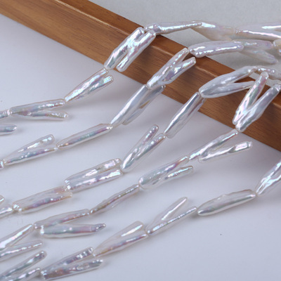 9-10*25-26mmV字形巴洛克珍珠 天然淡水珍珠穿DIY饰品配件诸暨