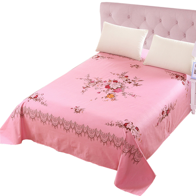 全棉斜纹国民床单老式直角纯棉老粗L布床单件双人床被单