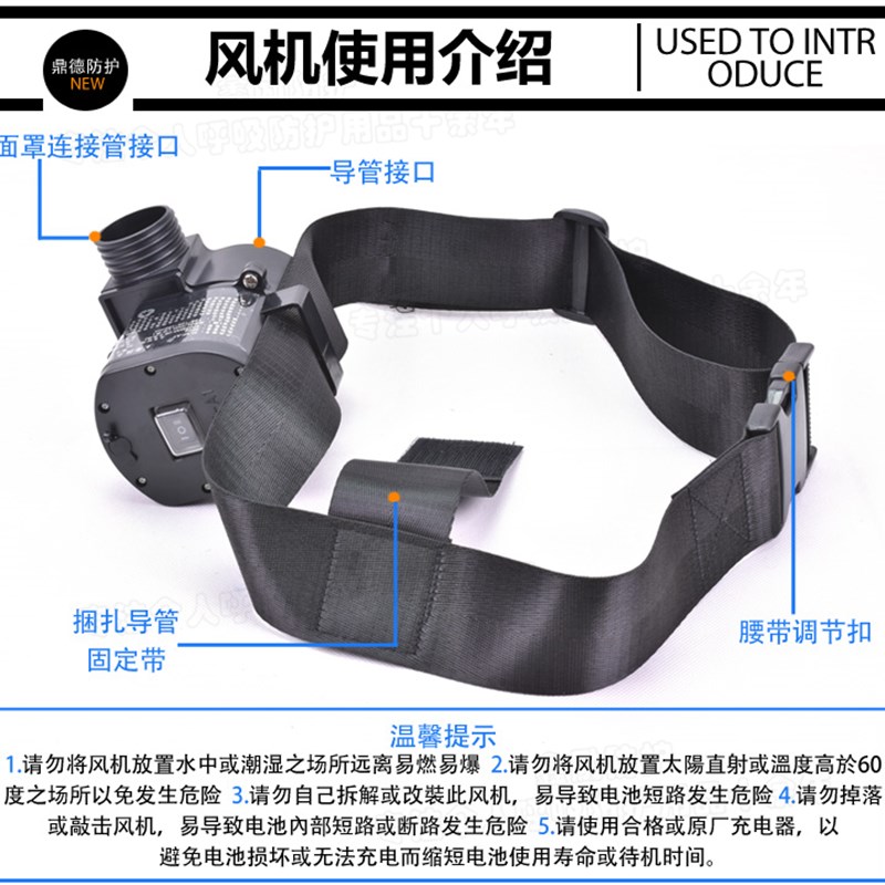 电动送风呼吸器 防毒面罩装修水泥面G粉厂煤矿防工业粉尘灰尘面具