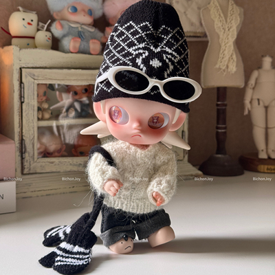 麻花毛衣·Zsiga姜饼人bjd1/8娃衣小布1/6通穿厚实保暖麻花上衣