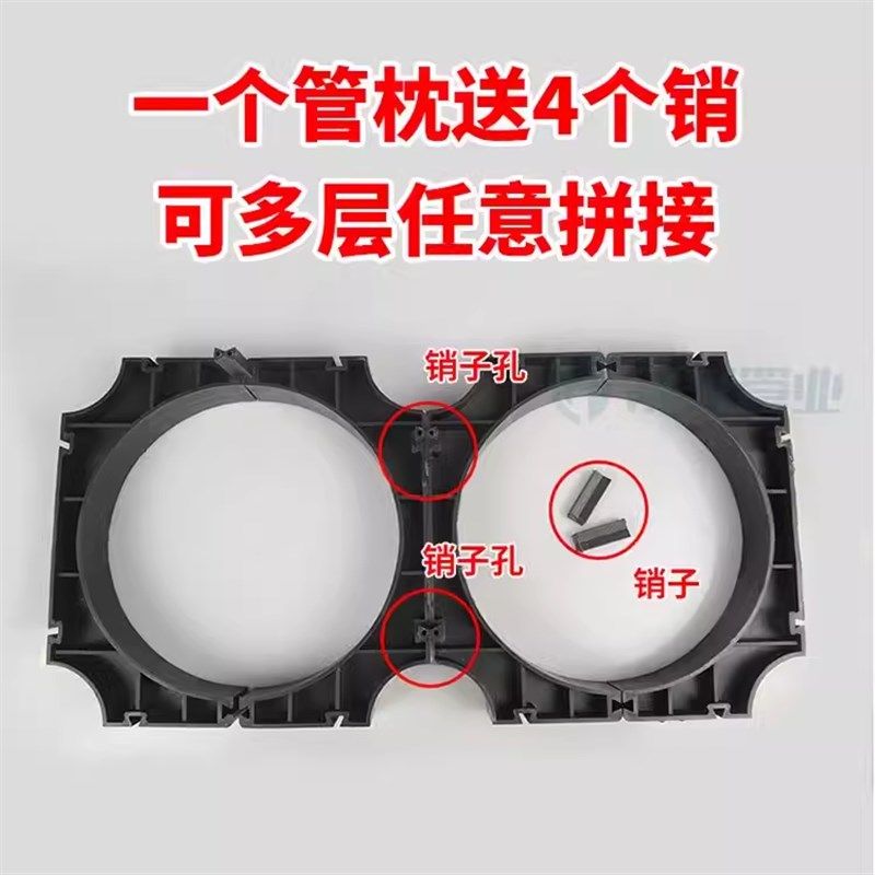 电力管枕通信d支架撑固定管架托110 160 200 220管夹管件排管塑料