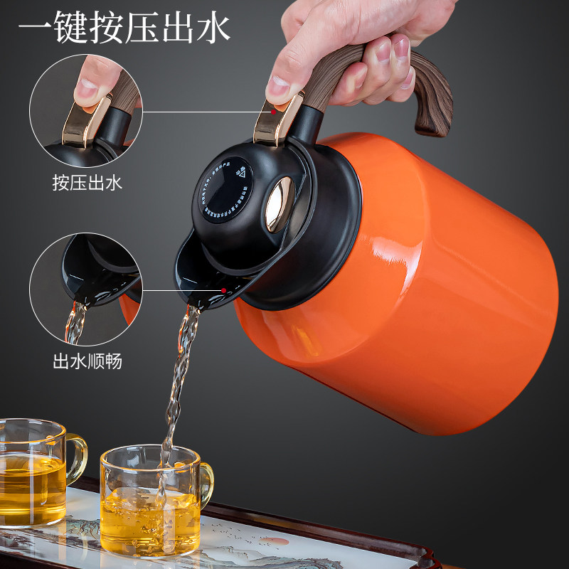 智能显温焖茶壶老白茶闷泡壶w新款不锈钢保温茶壶茶水分离泡茶家