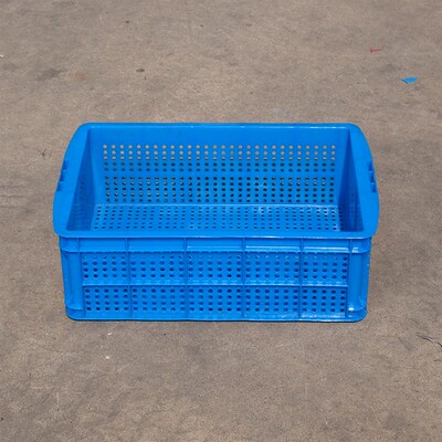 塑料圆眼筐平口胶筐45n0-160框510*355*170果蔬摆地摊箱周转筐