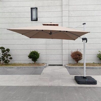 罗马伞铝合金遮阳伞户外u庭院岗亭阳台别墅伞抗UV防大雨包修